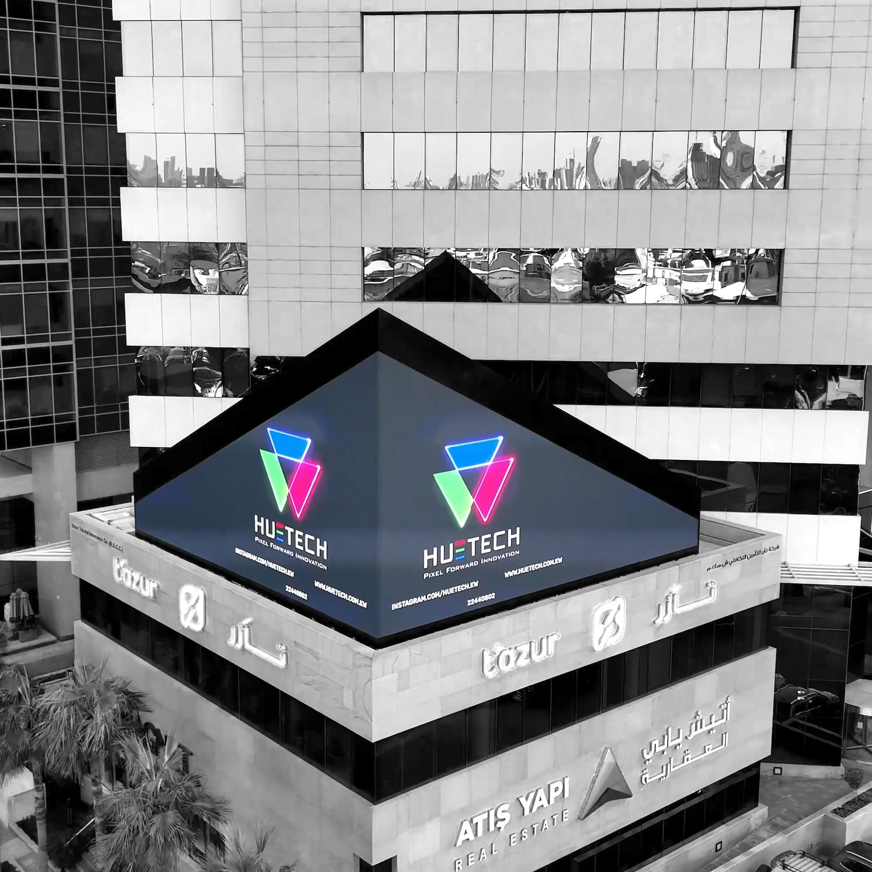 Outdoor - Huetech - LED Screens in Kuwait, KSA, UAE and Qatar.